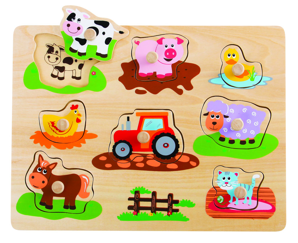 Farm Peg Puzzle - Toy Dubai (Toys MENA LLC)