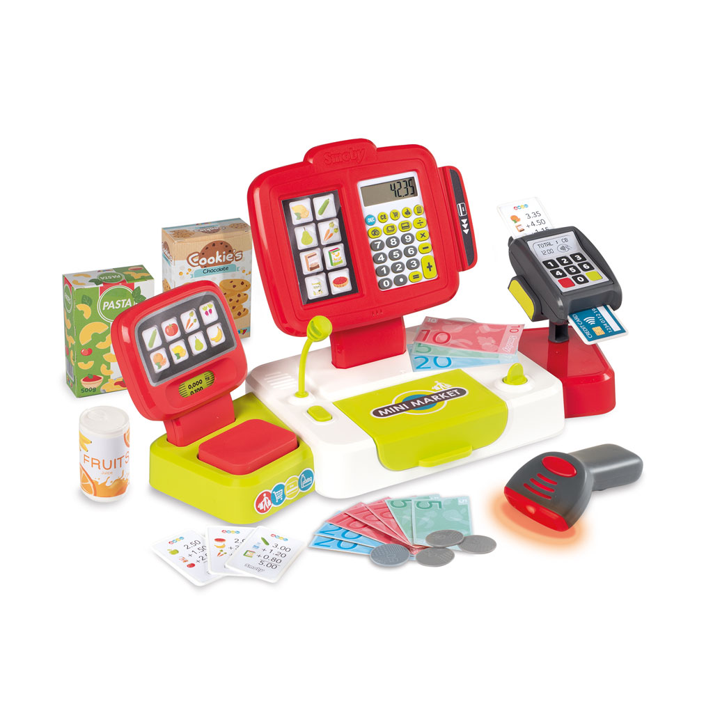Smoby - Large Cash Register Red - ToyDubai.com