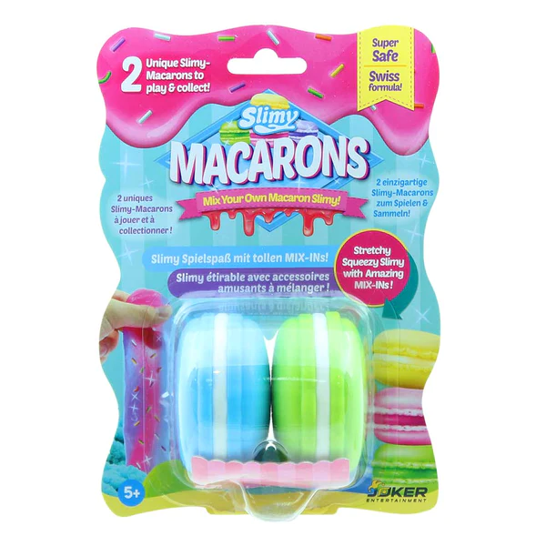 Slimy Coloured Macarons Blistercard 2 Piece Set with Amazing Mix-Ins ...