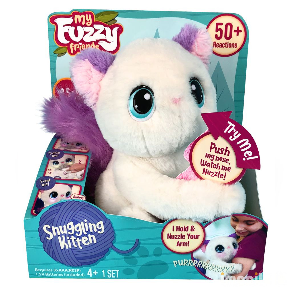 My Fuzzy Friends Winks Sleepy Kitty Toy Dubai Toys Mena Llc