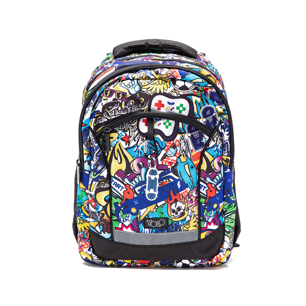 Yolo School Bag 2 in 1 Graffiti - Toy Dubai (Toys MENA LLC)