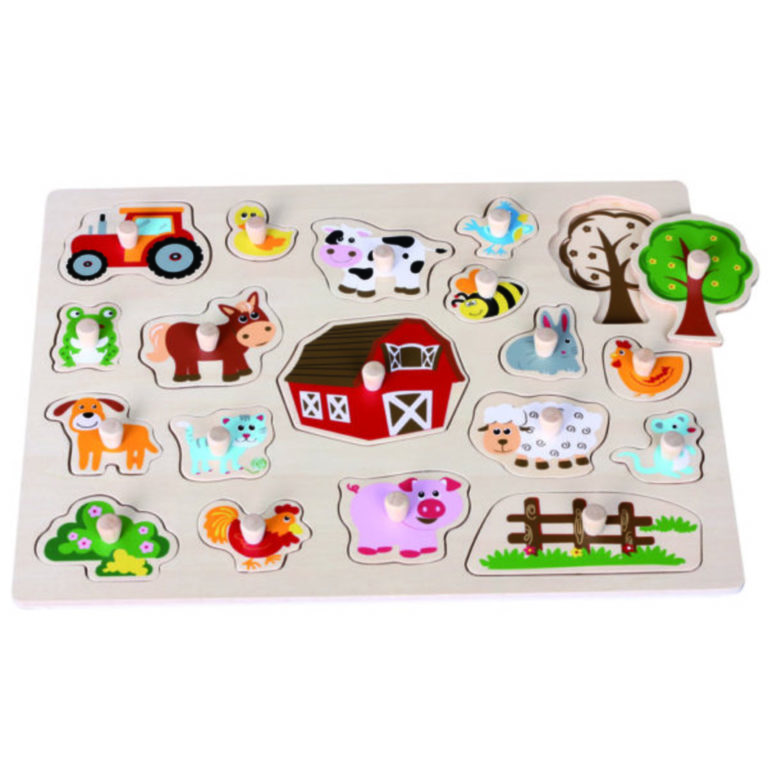 Farm Peg Puzzle-Big Size - Toy Dubai (Toys MENA LLC)