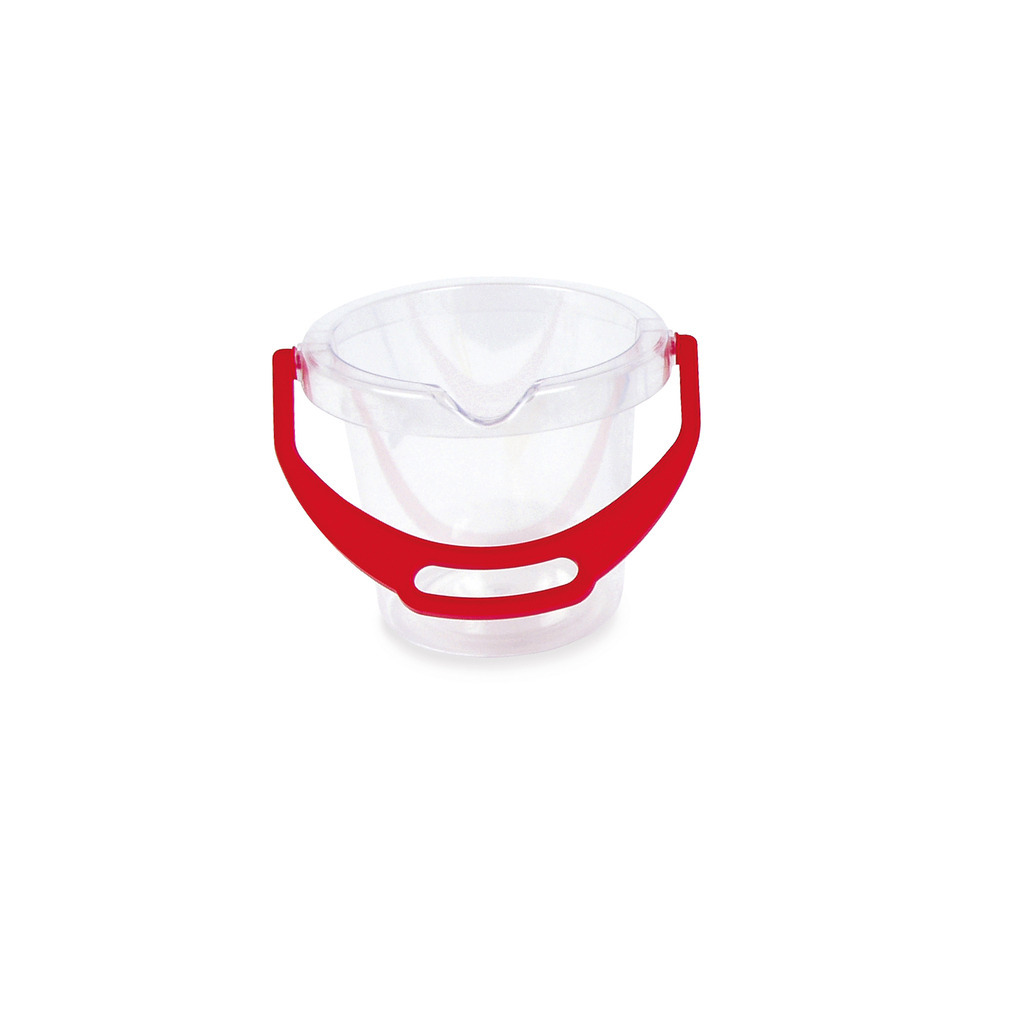 Transparent Bucket - Red - Toy Dubai (Toys MENA LLC)