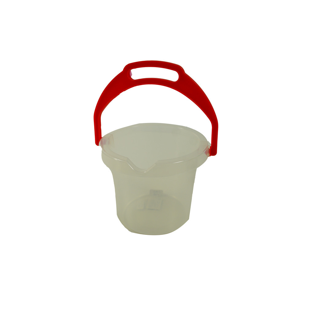 Transparent Bucket - Red - Toy Dubai (Toys MENA LLC)