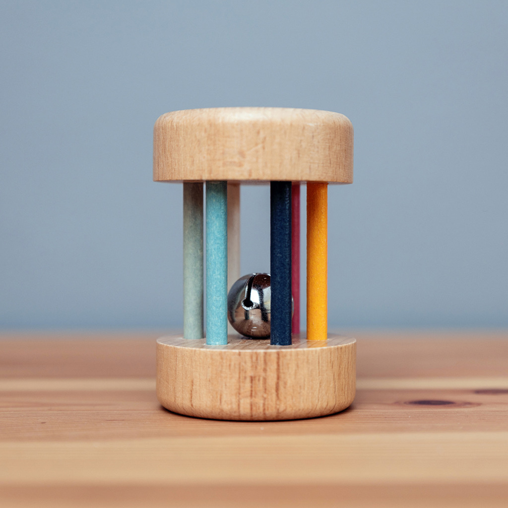 Bigjigs - Wooden Roll Rattle - Toy Dubai (Toys MENA LLC)