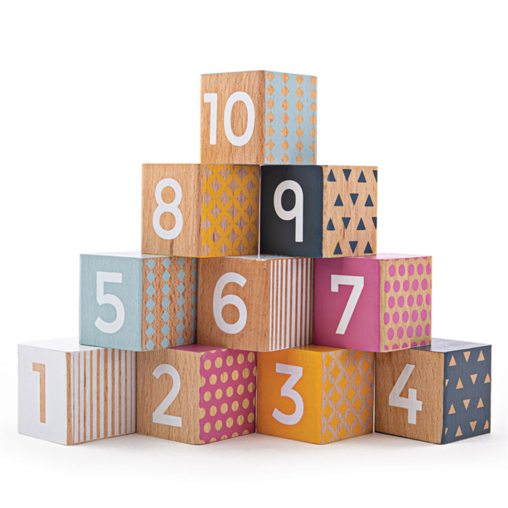Bigjigs - Wooden Number Blocks - Toy Dubai (Toys MENA LLC)