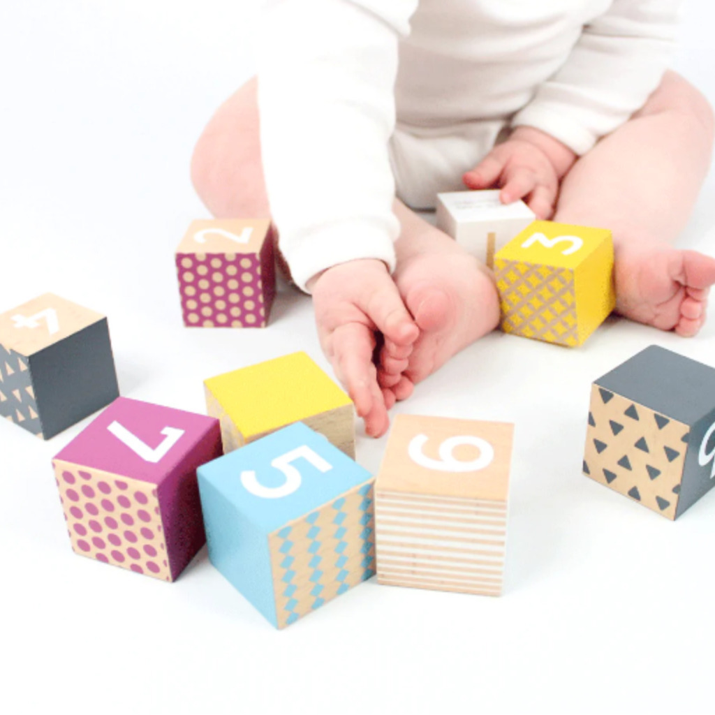 Bigjigs - Wooden Number Blocks - Toy Dubai (Toys MENA LLC)