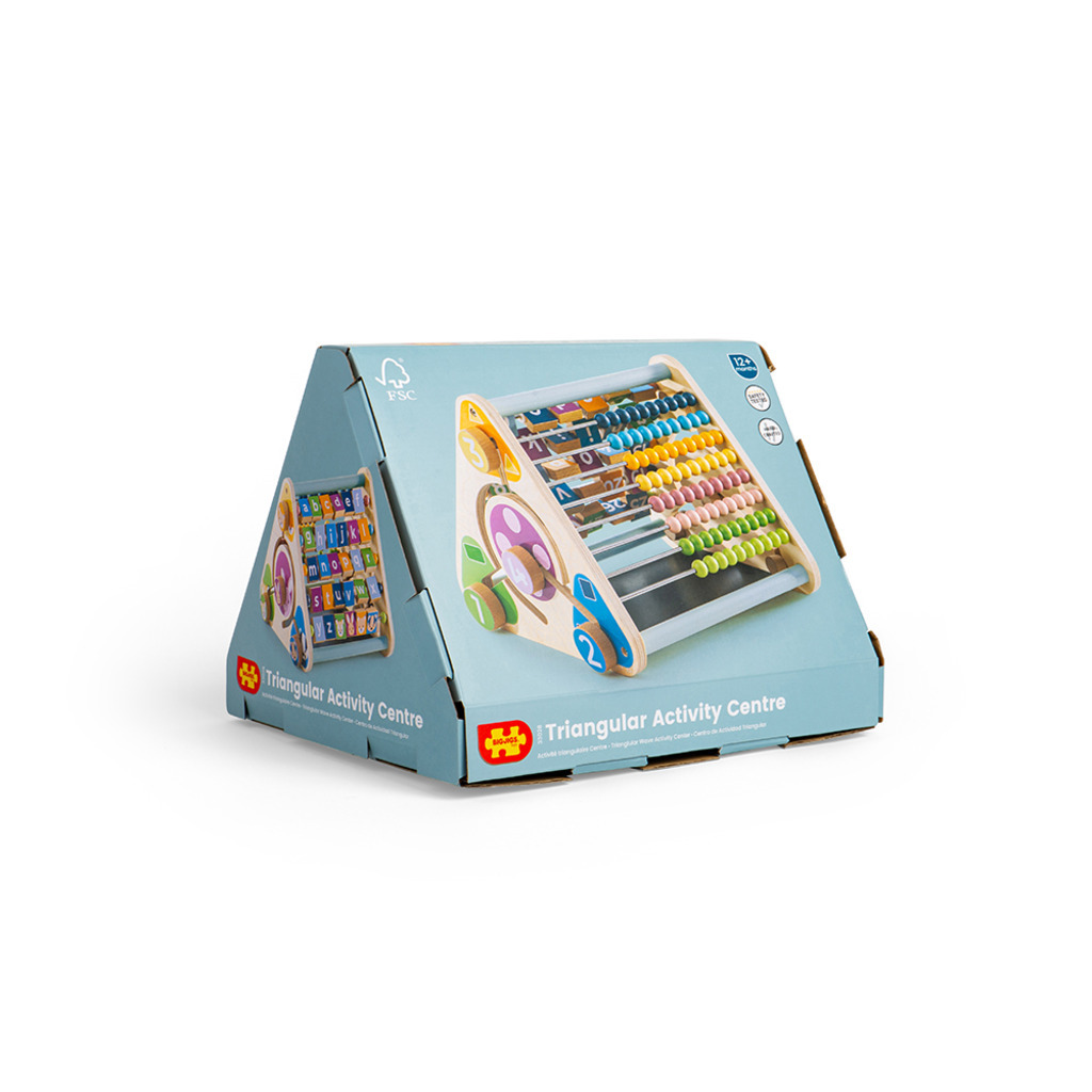 Bigjigs - Triangular Activity Centre - Toy Dubai (Toys MENA LLC)