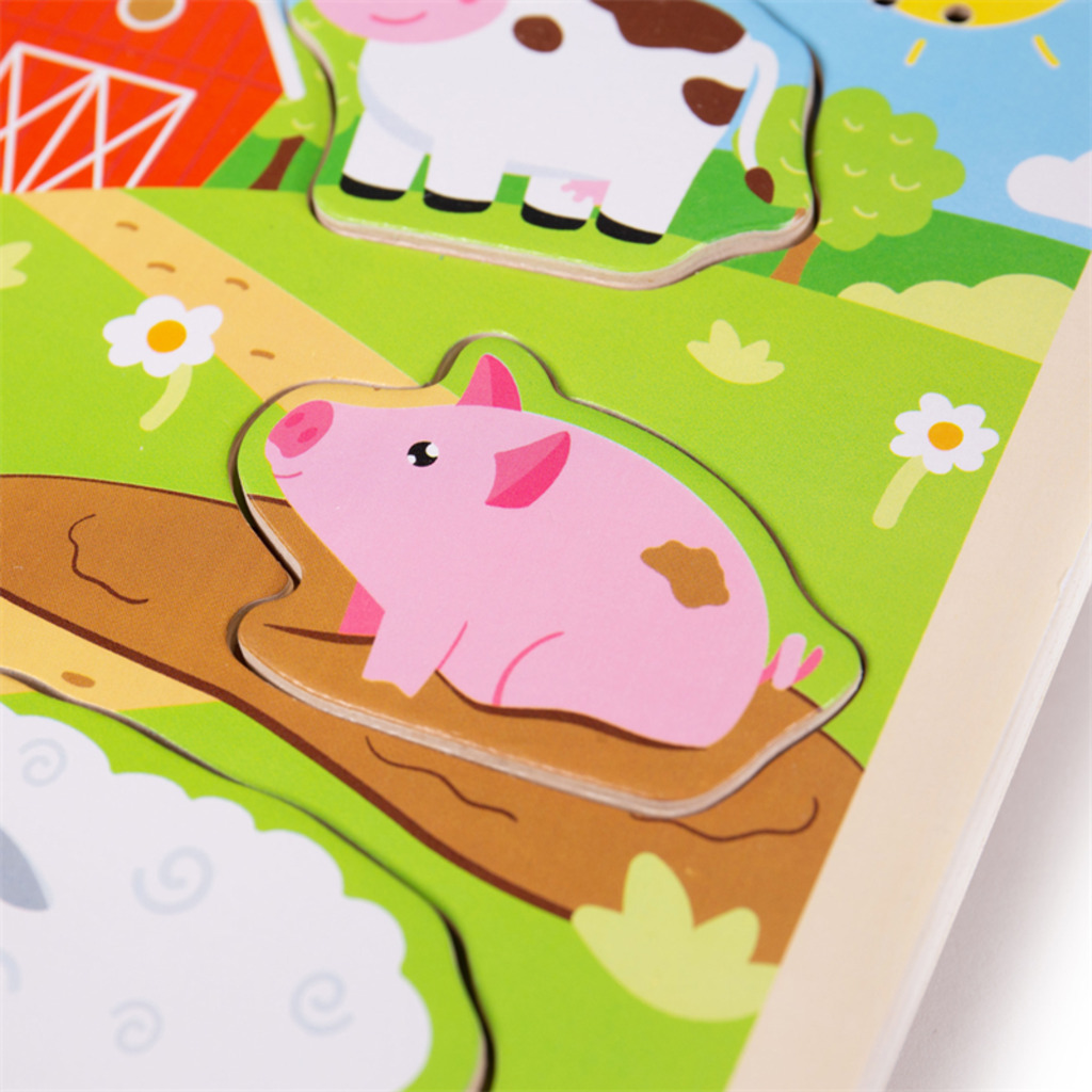 Bigjigs - Sound Puzzle - Farm - Toy Dubai (Toys MENA LLC)