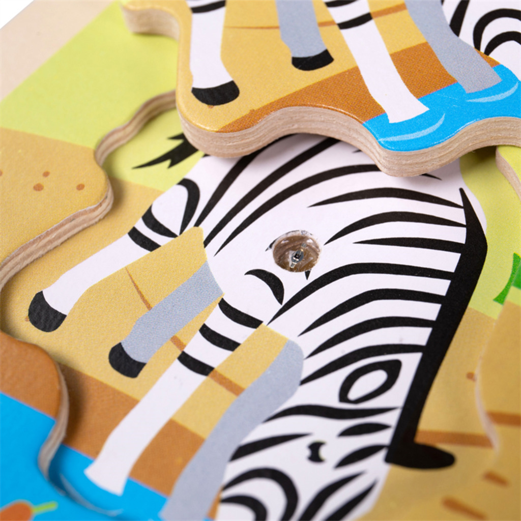 Bigjigs - Sound Puzzle - Safari - Toy Dubai (Toys MENA LLC)