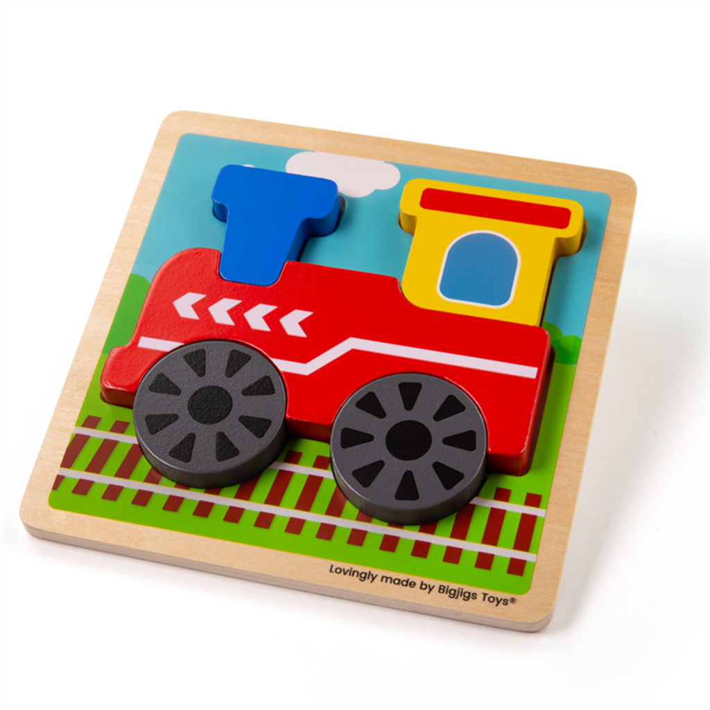Bigjigs - Chunky Lift Out Train Puzzle - Toy Dubai (Toys MENA LLC)