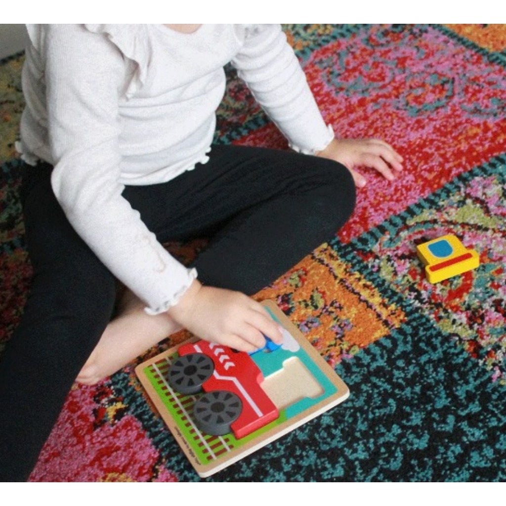 Bigjigs - Chunky Lift Out Train Puzzle - Toy Dubai (Toys MENA LLC)