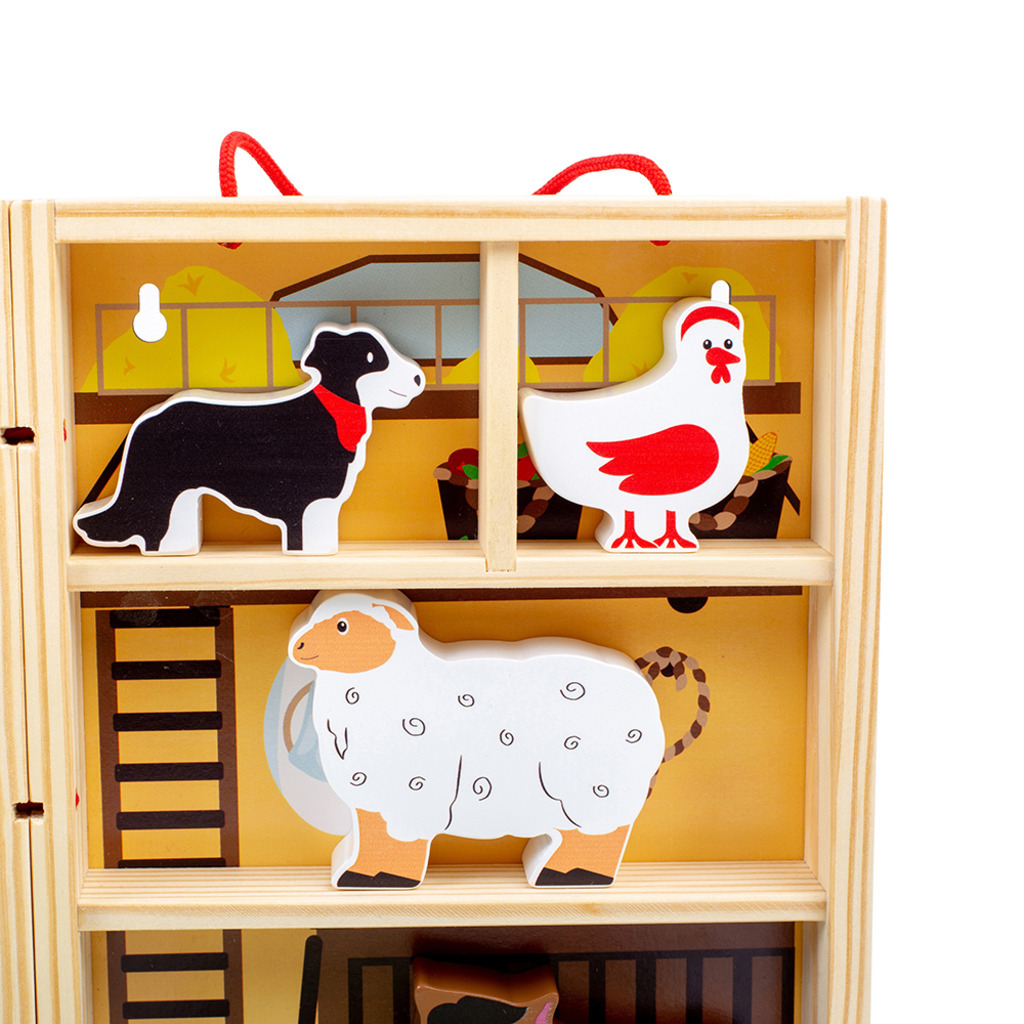 Bigjigs - Farm Animal Play Box - Toy Dubai (Toys MENA LLC)