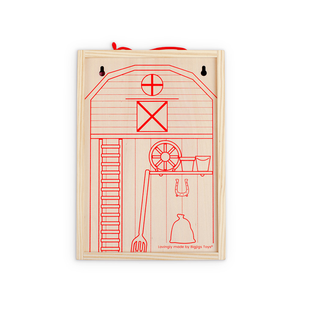 Bigjigs - Farm Animal Play Box - Toy Dubai (Toys MENA LLC)