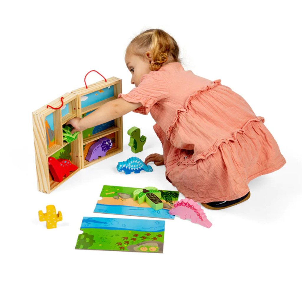 Bigjigs - Dinosaur Animal Play Box - Toy Dubai (Toys MENA LLC)