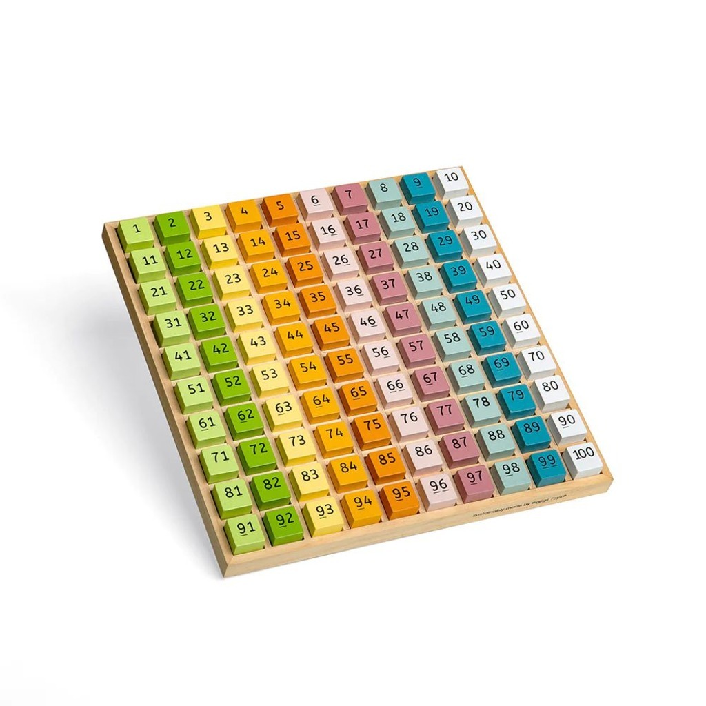 Bigjigs - Number Tray 1-100 - Toy Dubai (Toys MENA LLC)