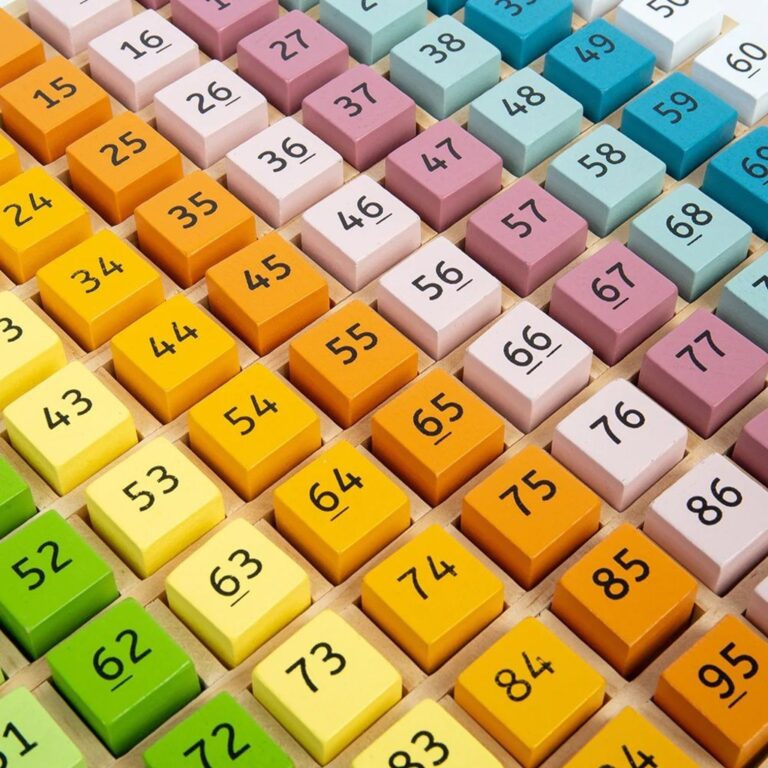 Bigjigs - Number Tray 1-100 - Toy Dubai (Toys MENA LLC)