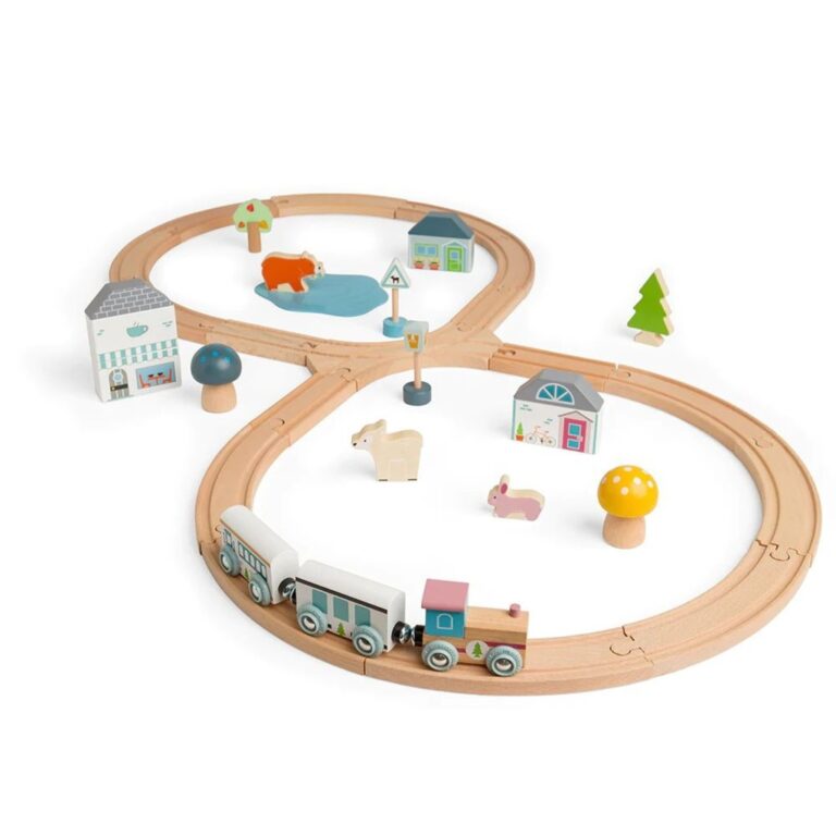 Bigjigs - Woodland Animal Train Set - Toy Dubai (Toys MENA LLC)