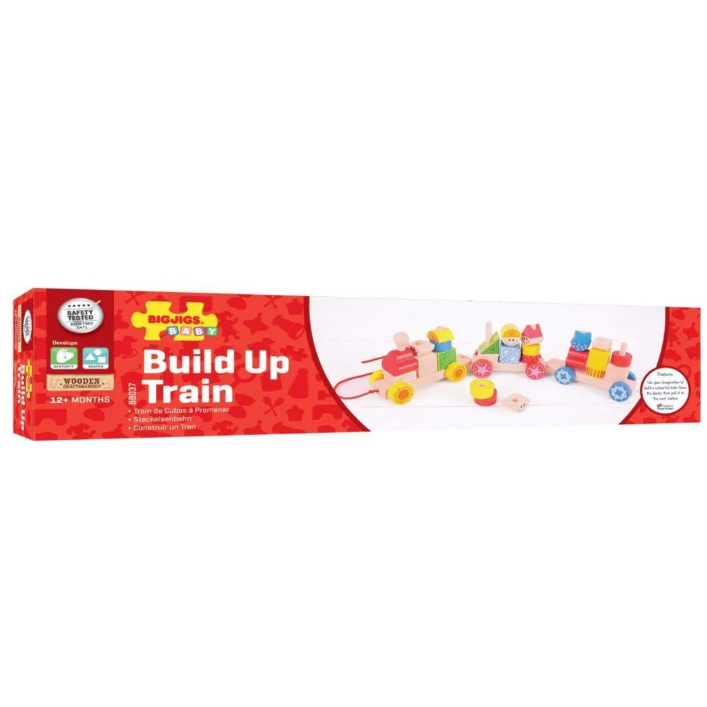 Bigjigs - Build Up Train - Toy Dubai (Toys MENA LLC)