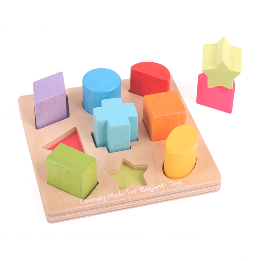 Bigjigs - Shapes Board - Toy Dubai (Toys MENA LLC)