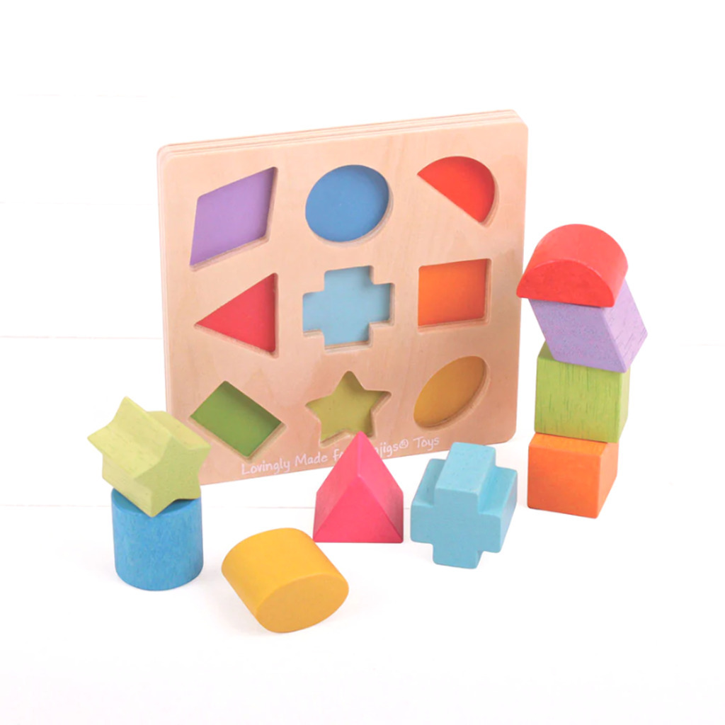 Bigjigs - Shapes Board - Toy Dubai (Toys MENA LLC)