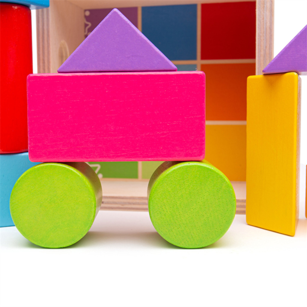 Bigjigs - Rainbow Building Blocks - Toy Dubai (Toys MENA LLC)