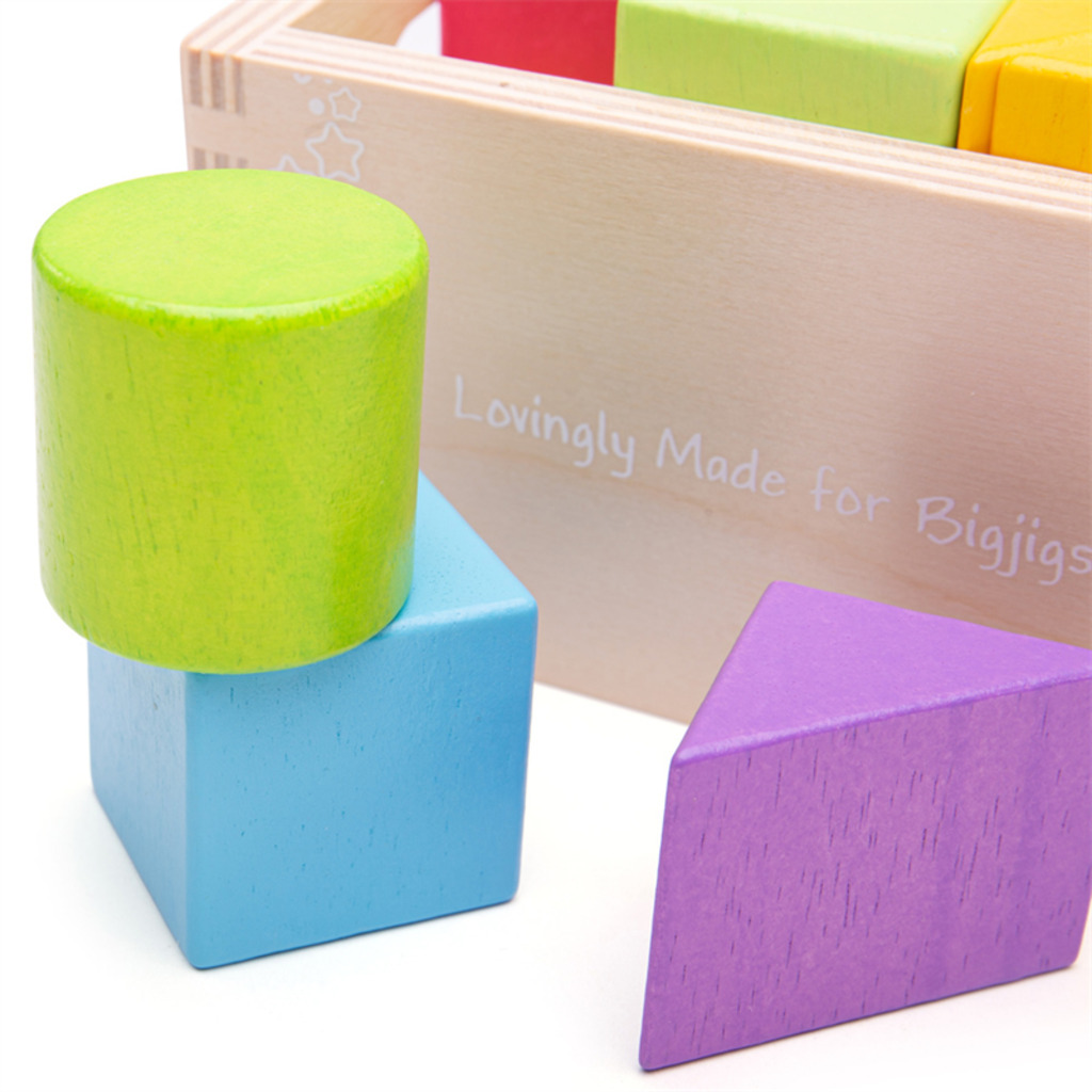 Bigjigs - Rainbow Building Blocks - Toy Dubai (Toys MENA LLC)