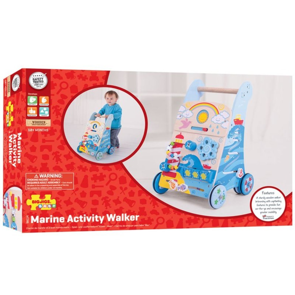 Bigjigs - Marine Activity Walker - Toy Dubai (Toys MENA LLC)