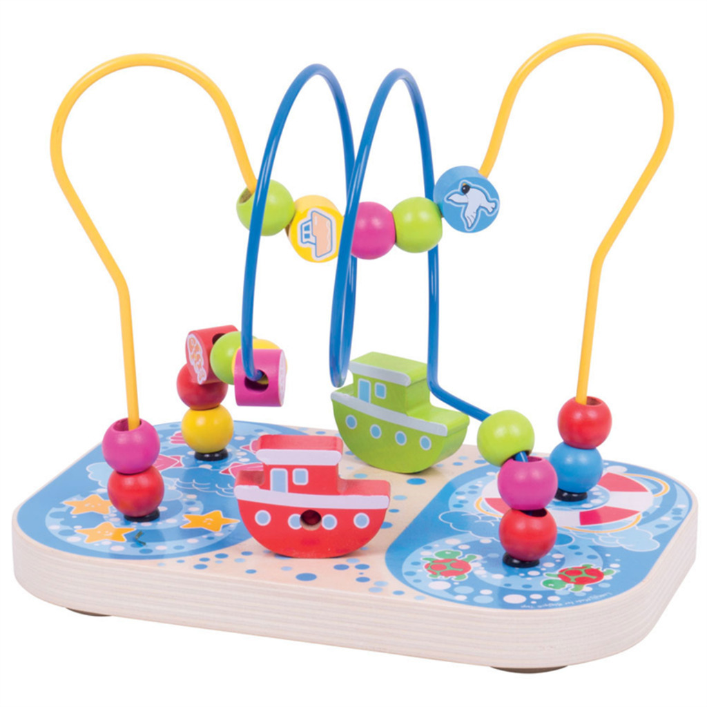 Bigjigs - Marine Bead Frame - Toy Dubai (Toys MENA LLC)