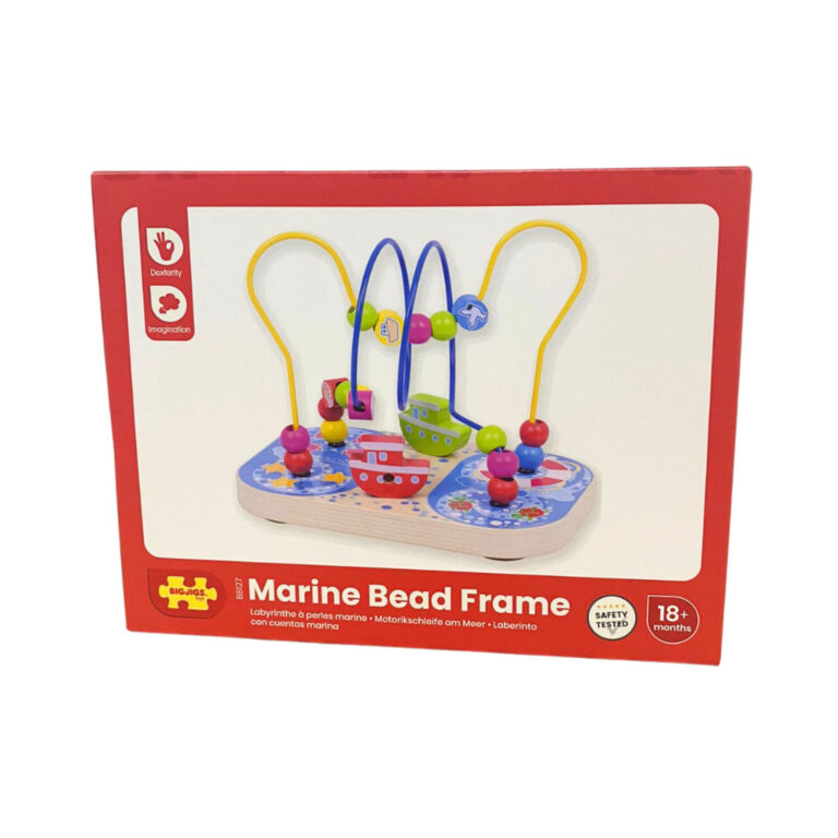Bigjigs - Marine Bead Frame - Toy Dubai (Toys MENA LLC)
