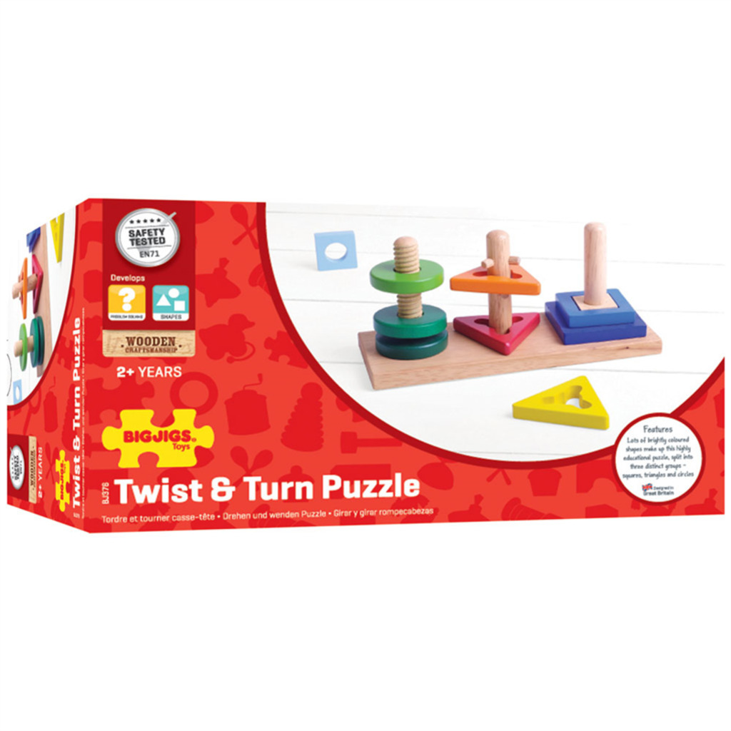 Bigjigs - Twist & Turn Puzzle - Toy Dubai (Toys MENA LLC)