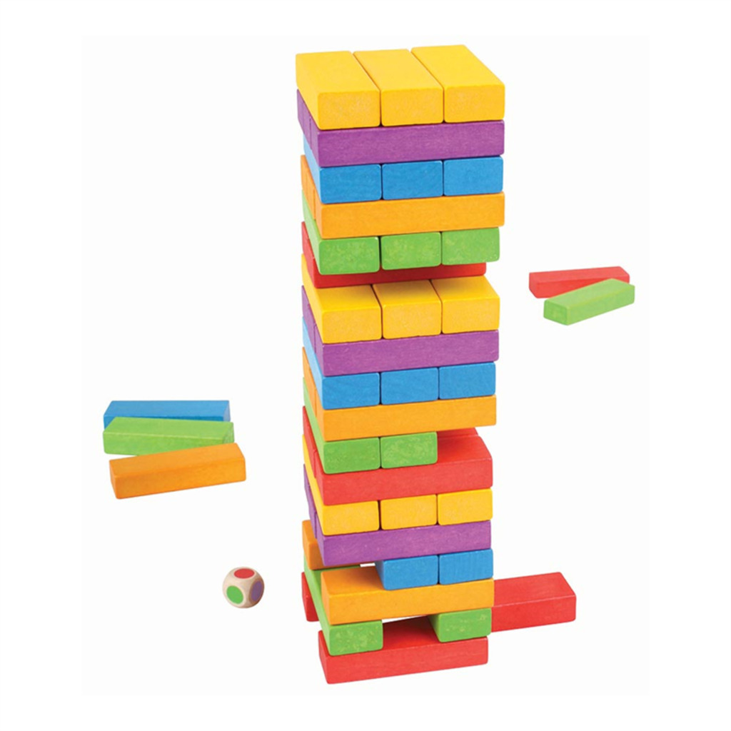 Bigjigs - Stacking Tower Game - Toy Dubai (Toys MENA LLC)