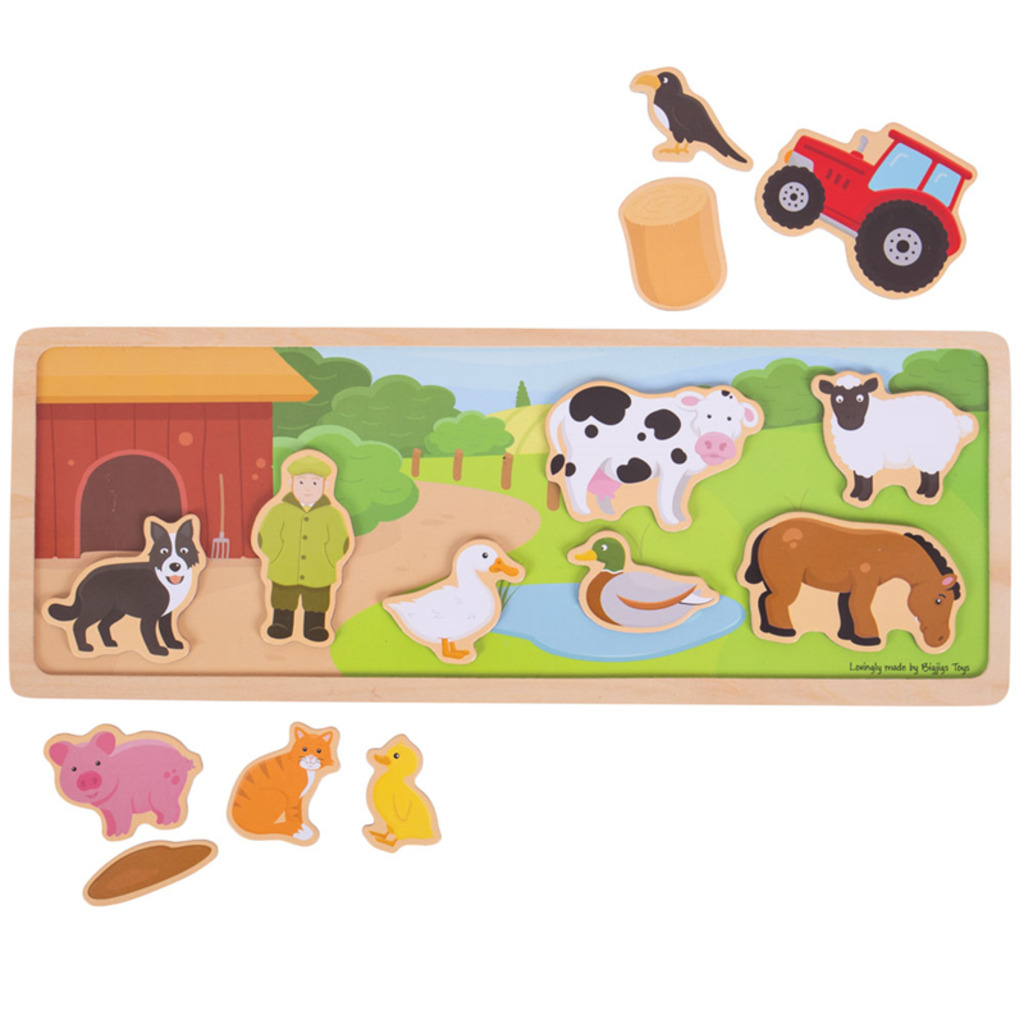 Bigjigs - Magnetic Board - Farm - Toy Dubai (Toys MENA LLC)