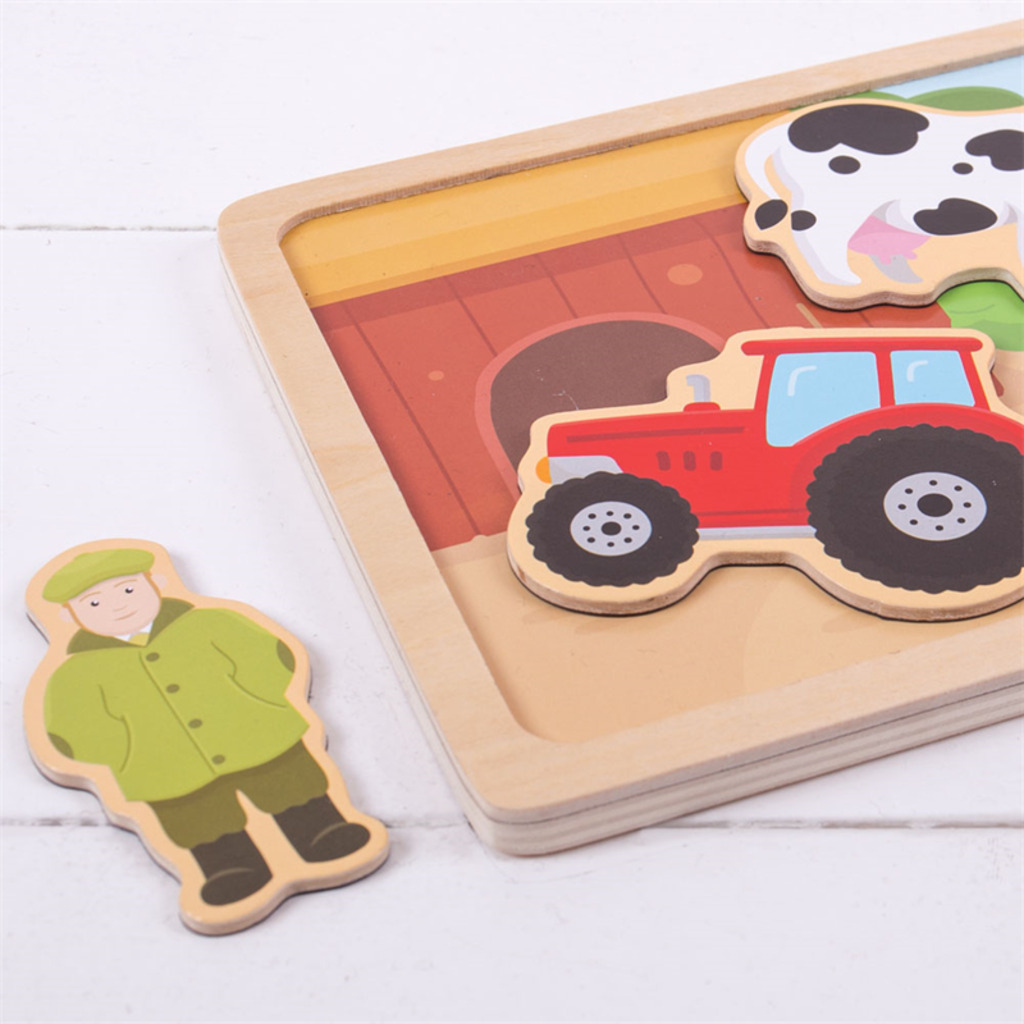 Bigjigs - Magnetic Board - Farm - Toy Dubai (Toys MENA LLC)