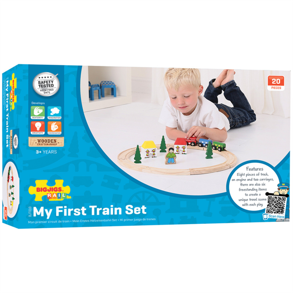 Bigjigs - My First Train Set - Toy Dubai (Toys MENA LLC)