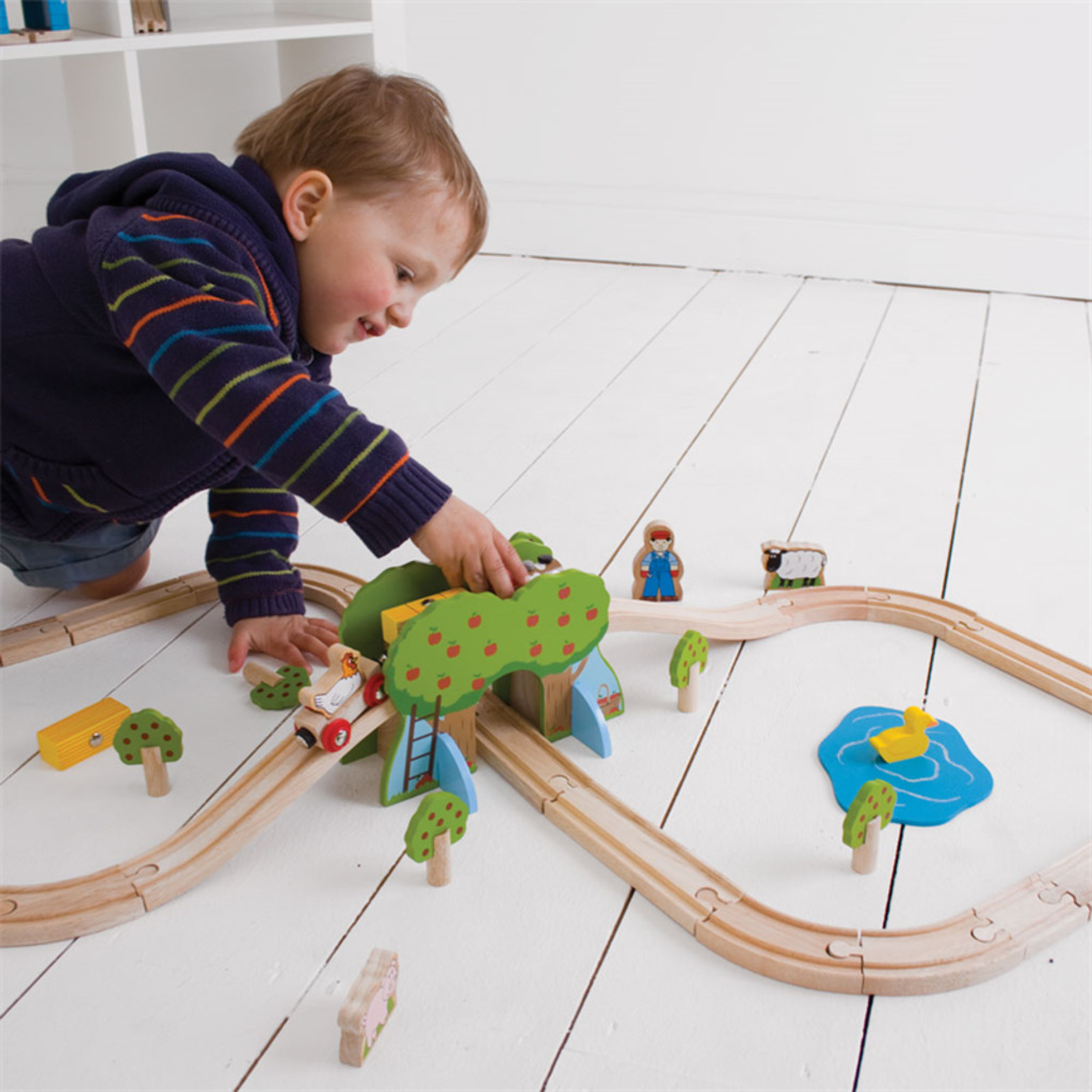 Bigjigs - Farm Train Set - Toy Dubai (Toys MENA LLC)