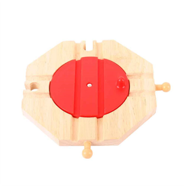 Bigjigs - Wooden Train Accessory - 4 Way Turntable - Toy Dubai (Toys ...