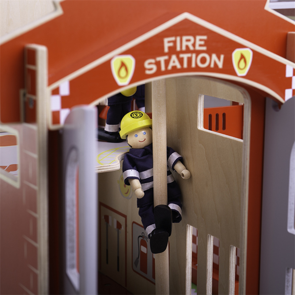 Bigjigs - City Fire Station - Toy Dubai (Toys MENA LLC)