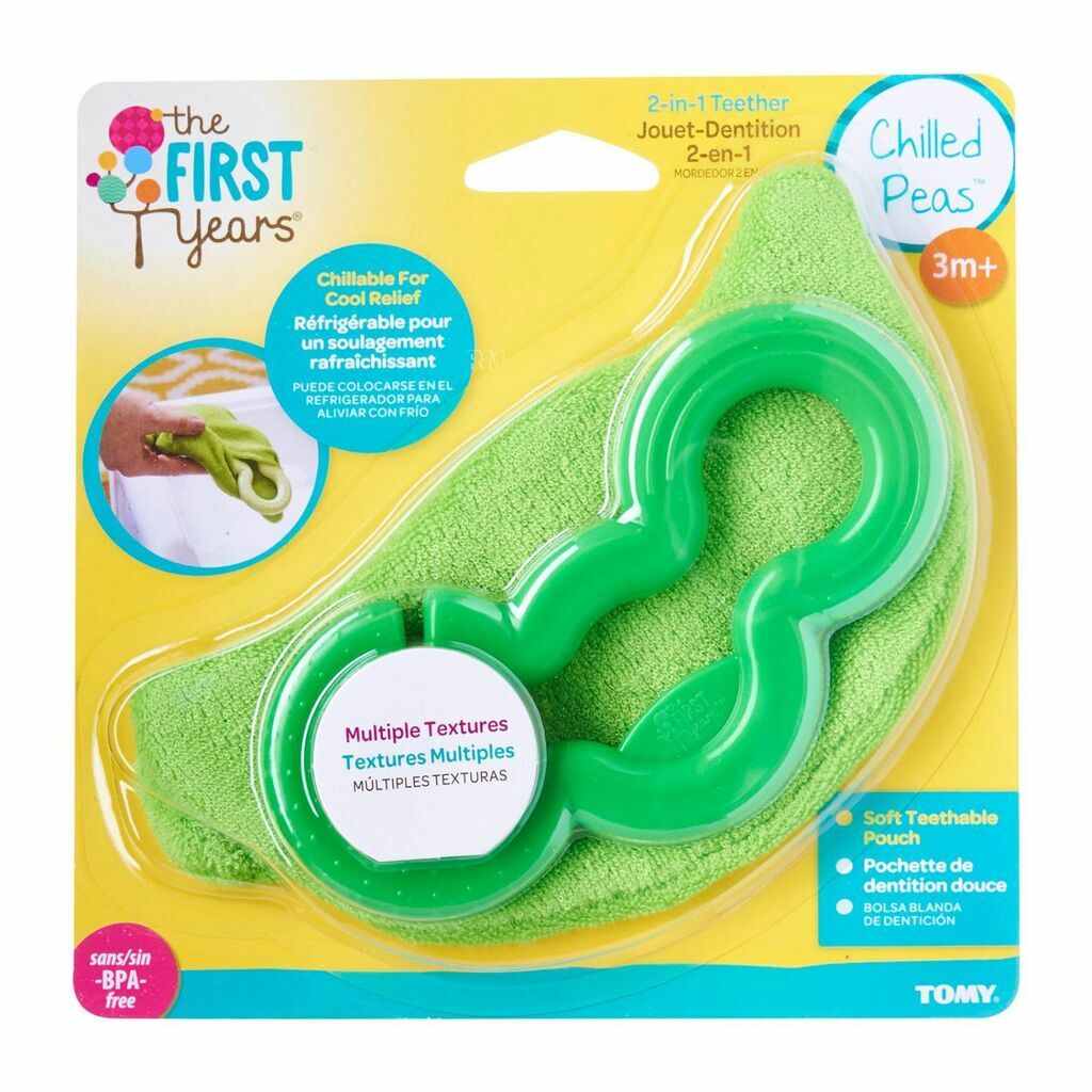 The First Years -Chilled Peas 2 in 1 Teether - Toy Dubai (Toys MENA LLC)