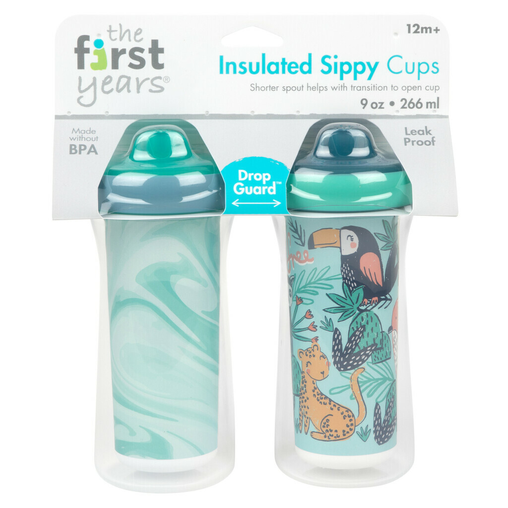 The First Years Insulated Sippy Cup - Pack of 2 - Toy Dubai (Toys MENA LLC)
