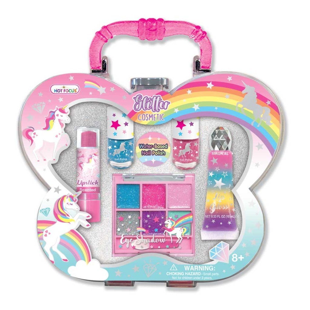 Hot Focus Glitter Cosmetic-Unicorn - Toy Dubai (Toys MENA LLC)