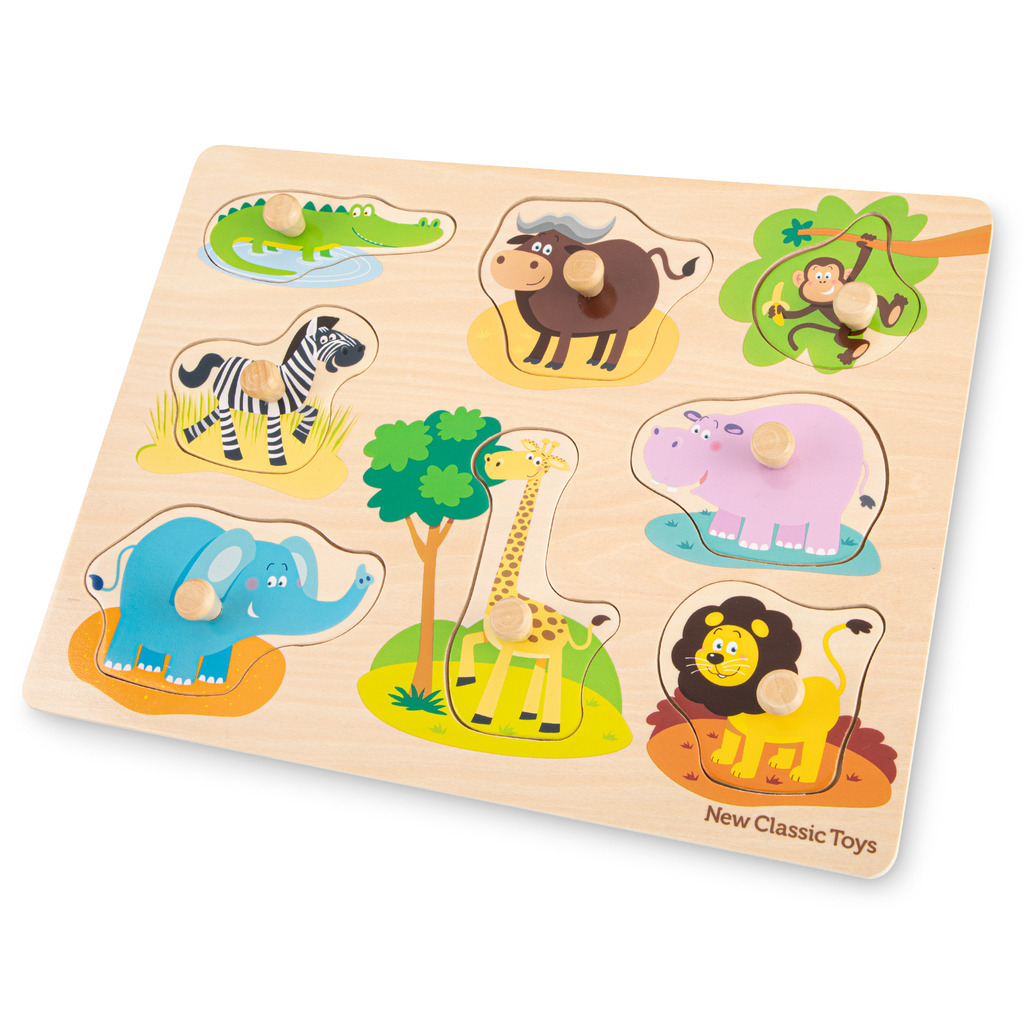 Peg Puzzle - Safari - 8 pieces - Toy Dubai (Toys MENA LLC)