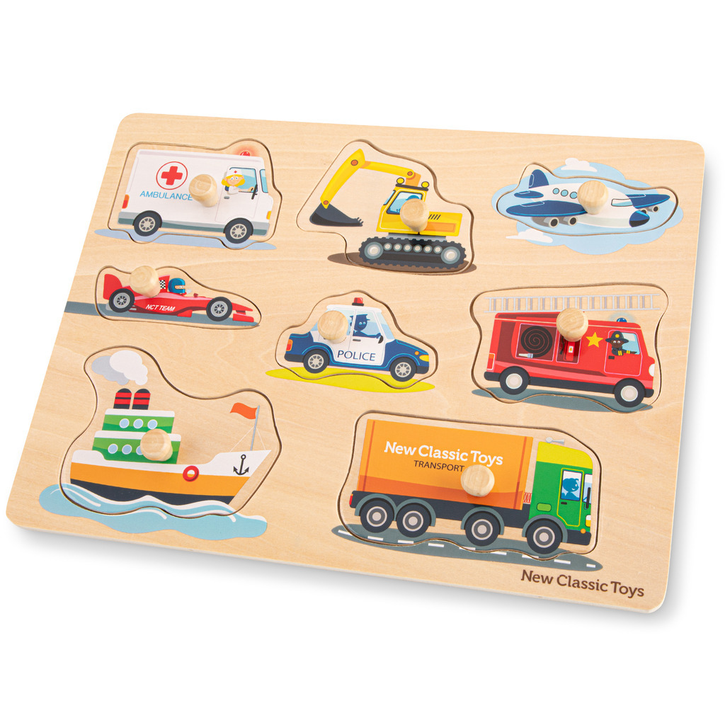 Peg Puzzle - Transport - 8 pieces - Toy Dubai (Toys MENA LLC)