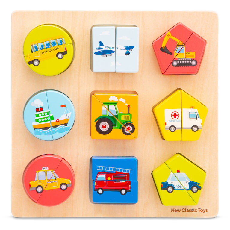 Shape Block Puzzle - Vehicles - Toy Dubai (Toys MENA LLC)