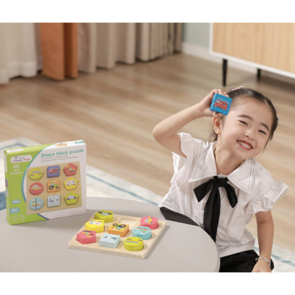 Shape Block Puzzle - Vehicles - Toy Dubai (Toys MENA LLC)
