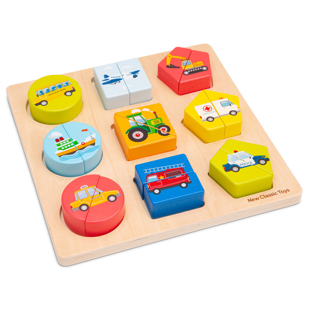 Shape Block Puzzle - Vehicles - Toy Dubai (Toys MENA LLC)