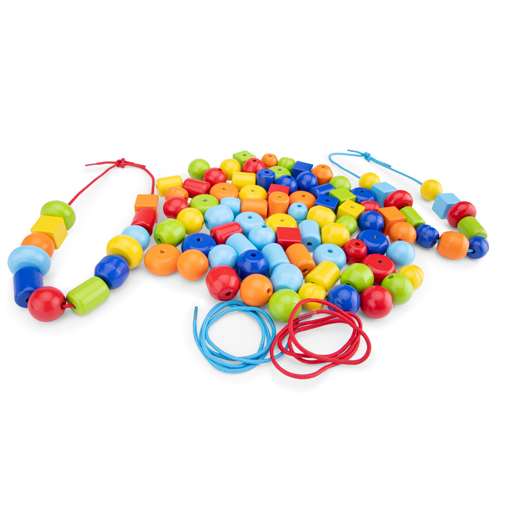 Wooden Beads - 96pcs - Toy Dubai (Toys MENA LLC)