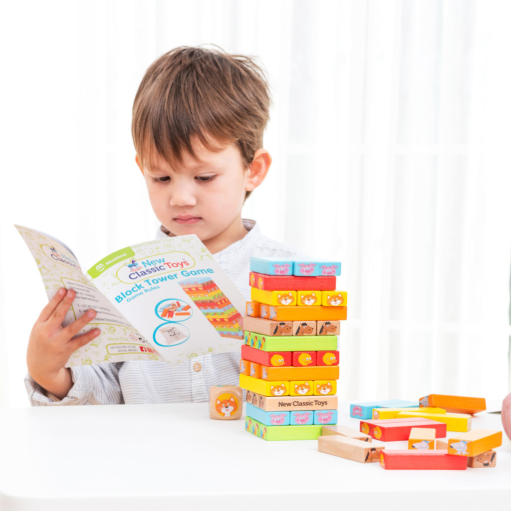Wooden Block Tower - Toy Dubai (Toys MENA LLC)