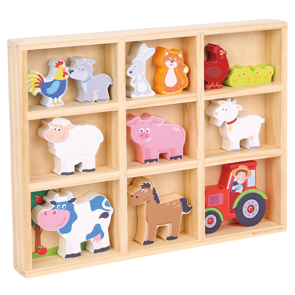Wooden Farm Animals Set - Toy Dubai (Toys MENA LLC)