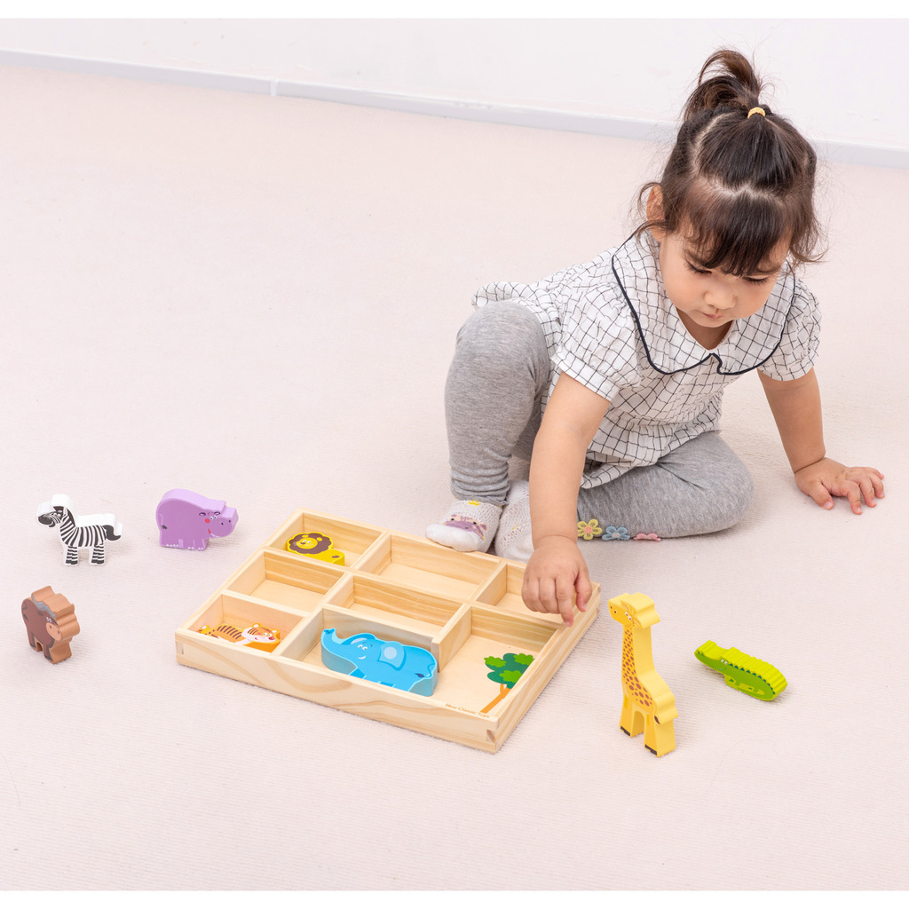 Wooden Safari Animals Set - Toy Dubai (Toys MENA LLC)